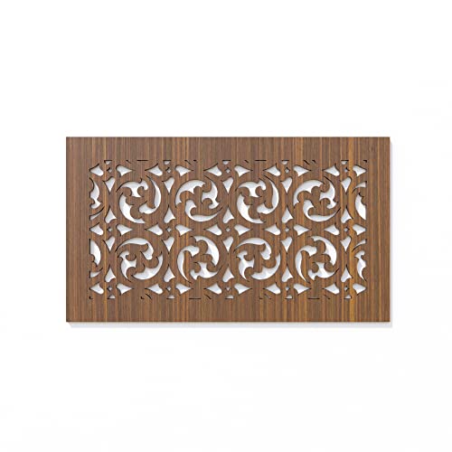 Wood Air Vent Cover - 8 x 12 - Decorative Air Ventilation Grille ...