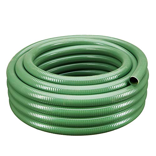 2 Dia. x 50 ft HydroMaxx Flexible PVC Heavy Duty Green Suction and ...